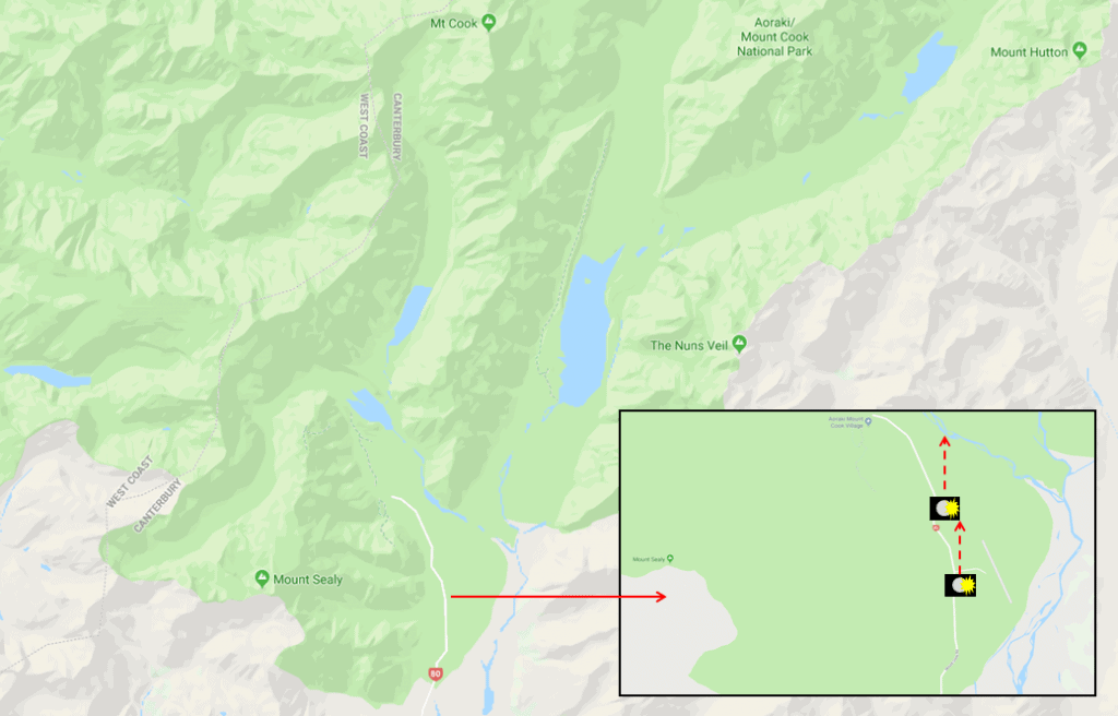 Photography Planning for Mount Cook Aoraki